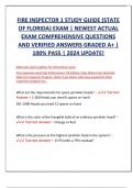 FIRE INSPECTOR 1 STUDY GUIDE (STATE OF FLORIDA) EXAM | NEWEST ACTUAL EXAM COMPREHENSIVE ...