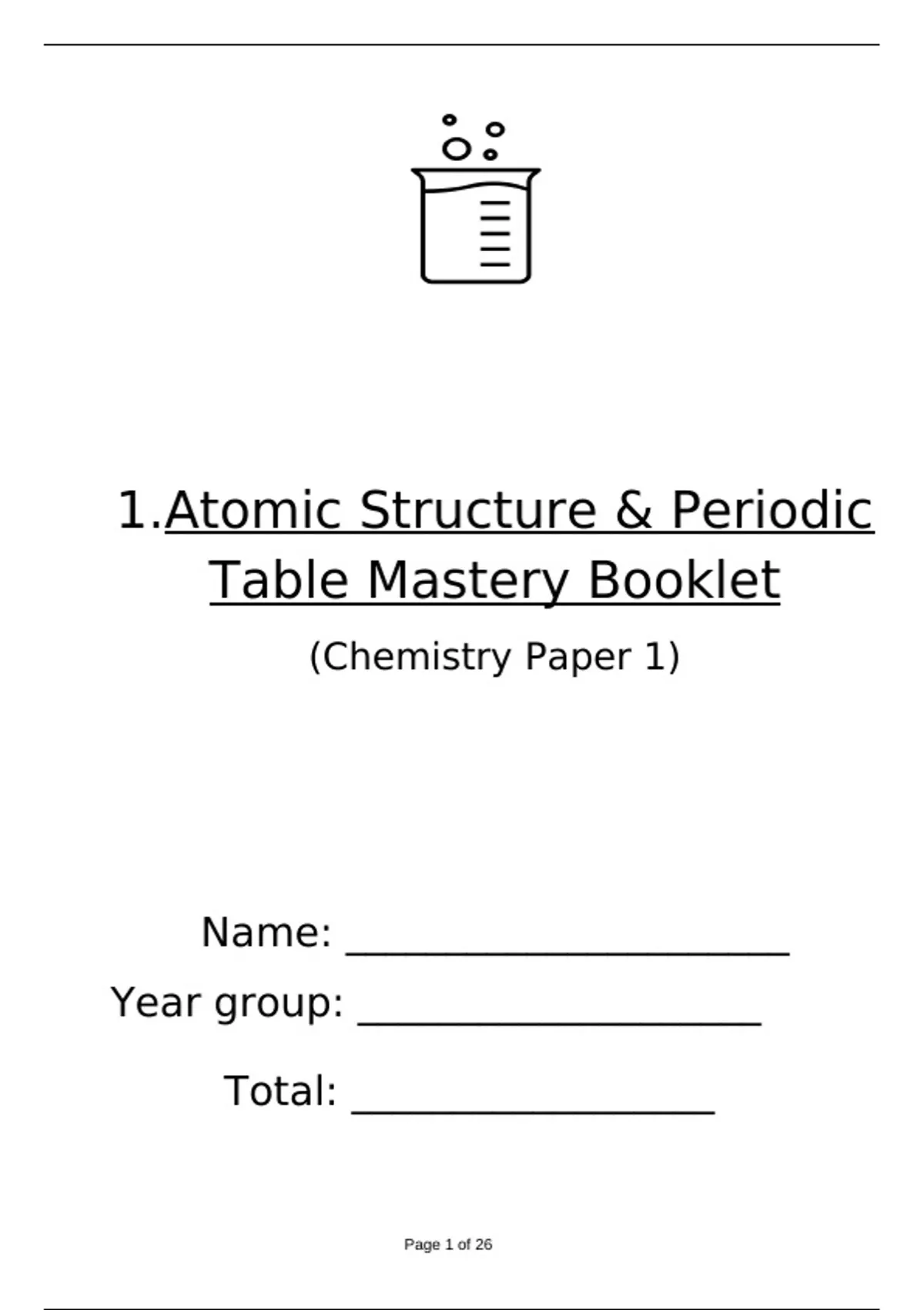AQA gcse chemistry paper 1 - Chemistry - Stuvia UK