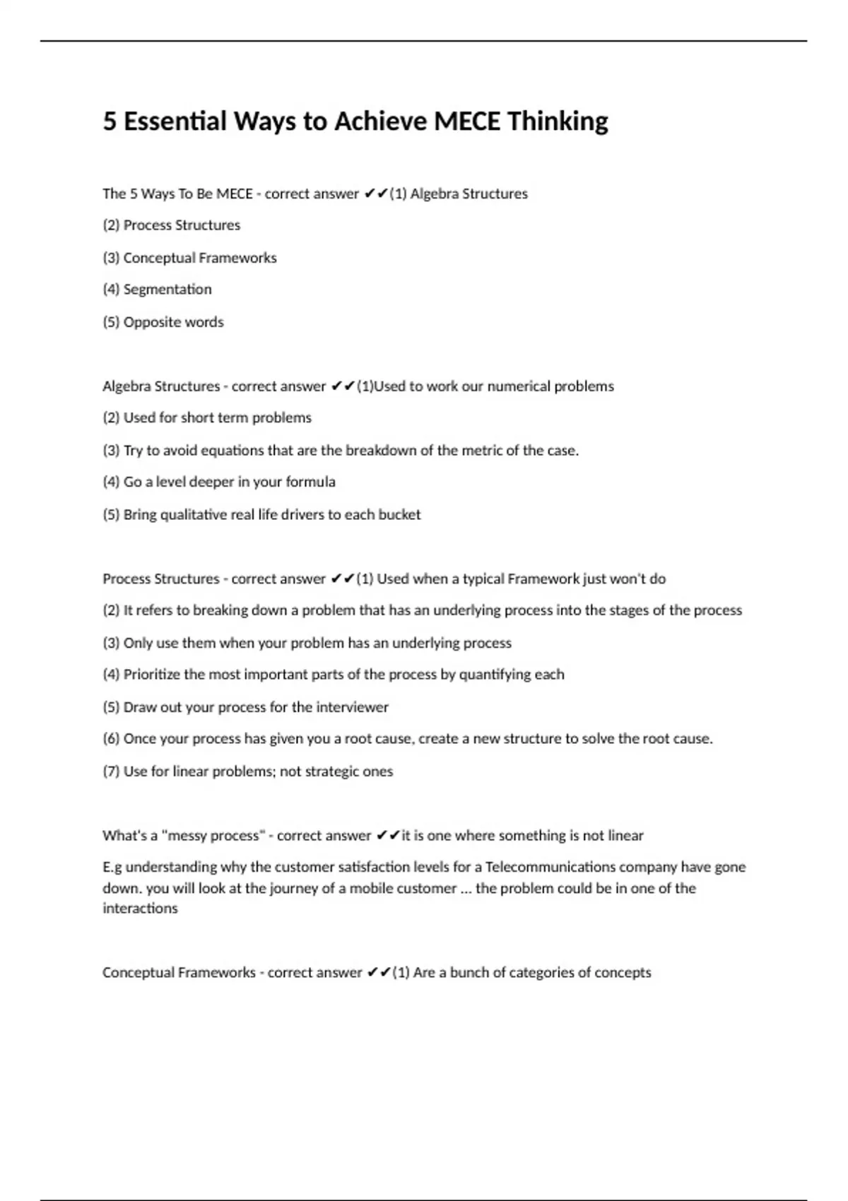 5 Essential Ways to Achieve MECE Thinking - MECE - Stuvia US