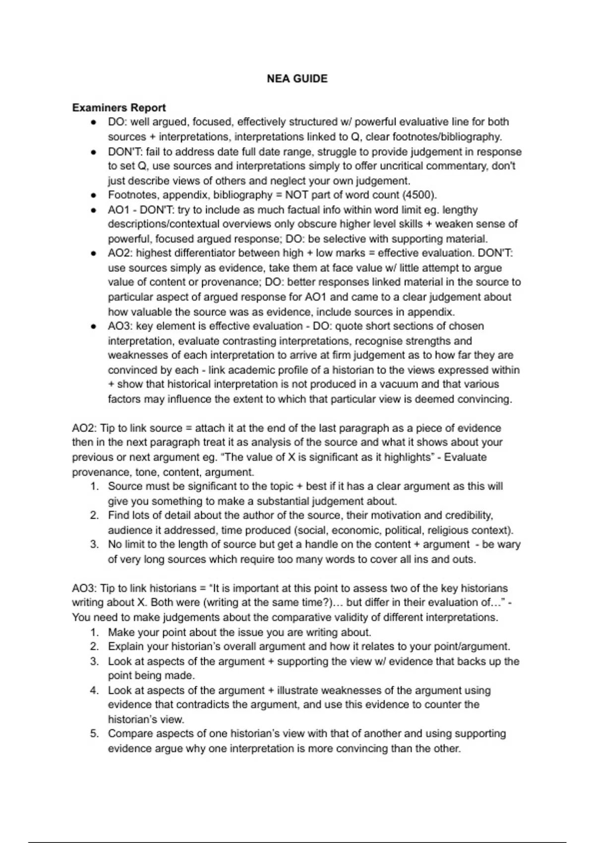 Summary AQA A LEVEL History: NEA (German Unification) A* Complete Notes ...