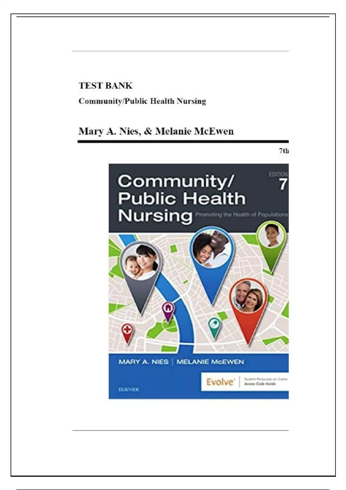 Test bank for Community/Public Health Nursing, 7th Edition Community ...