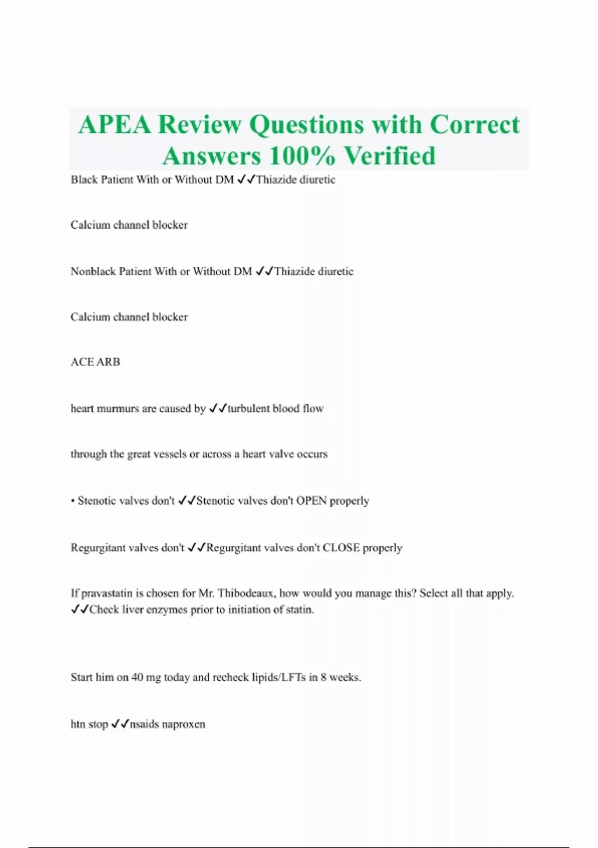 APEA 2025 Latest Exam Review Questions with Correct Answers 100% ...
