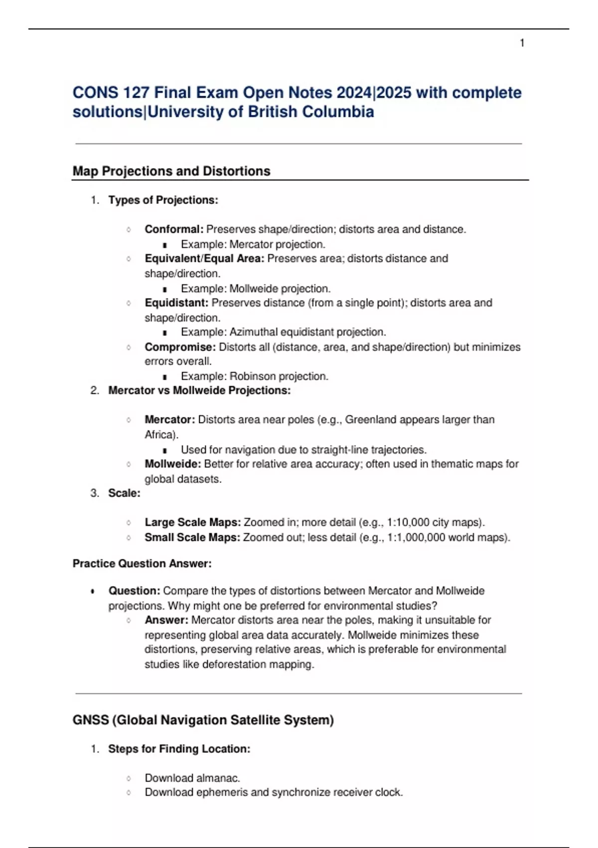 Summary CONS 127 Final Exam Open Notes 2024|2025 with complete ...