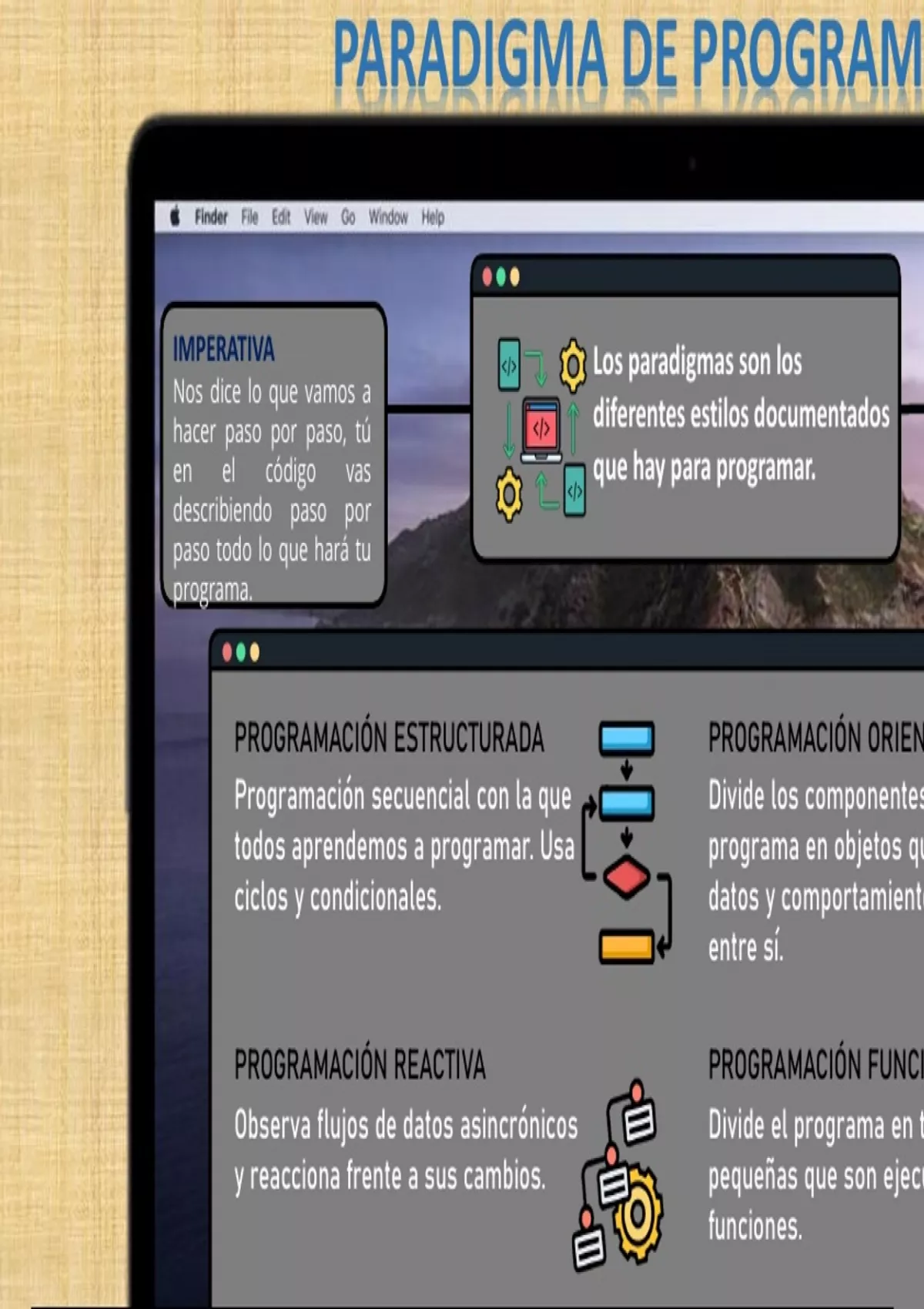 Infografía sobre los paradigmas de la programación - Programación basica - Stuvia US
