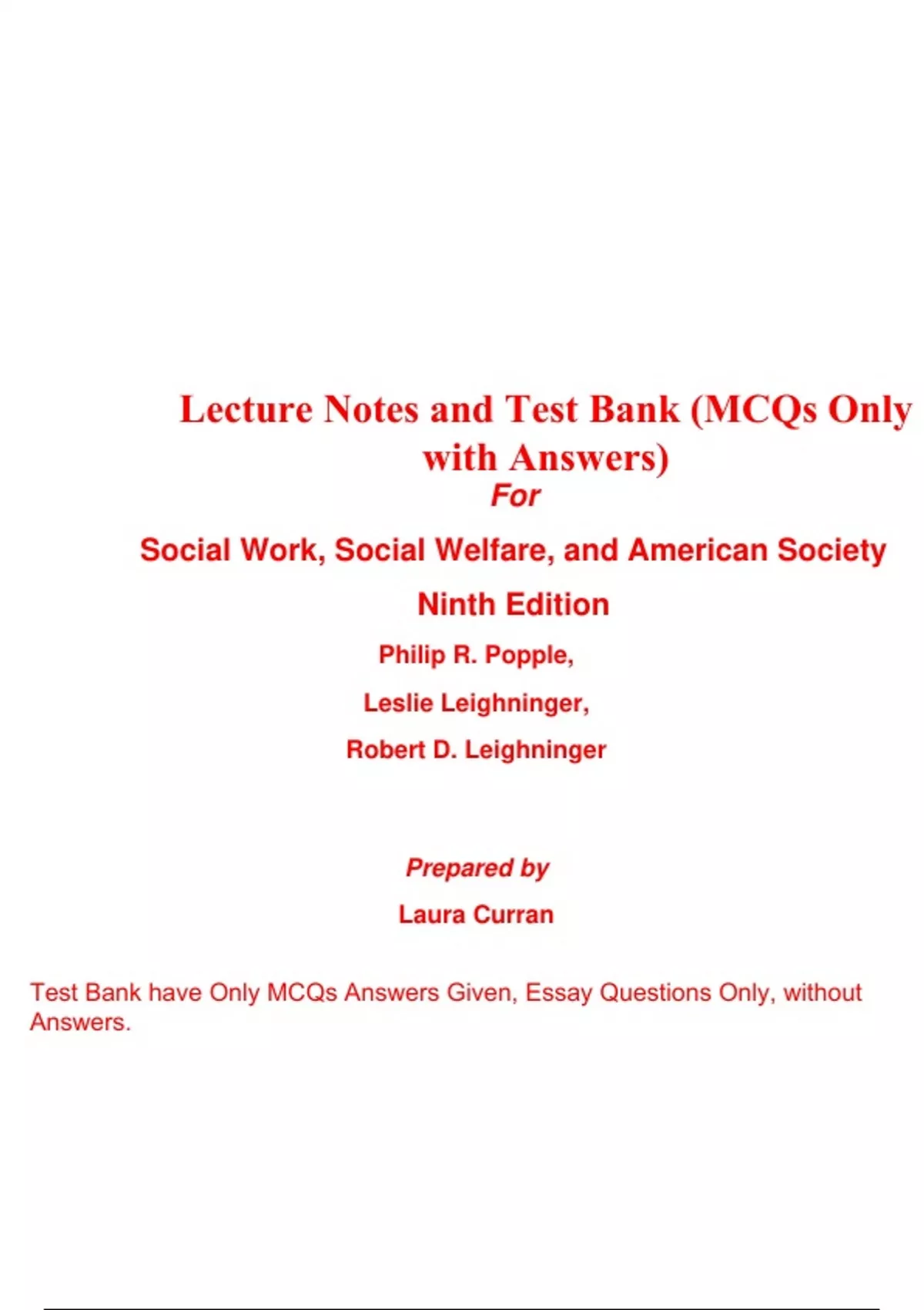 Social Work, Social Welfare and American Society 9th Edition By Philip ...