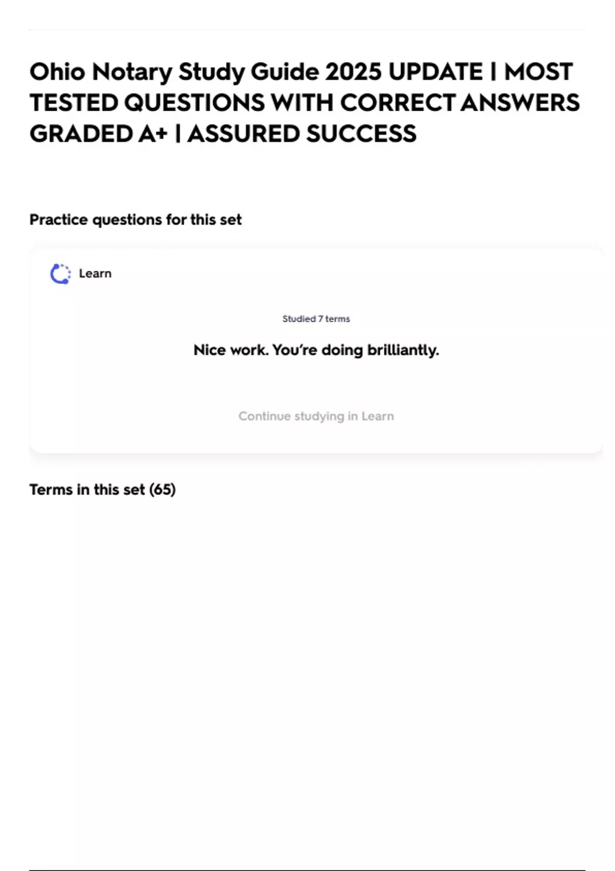 Ohio Notary Study Guide 2025 UPDATE | MOST TESTED QUESTIONS WITH ...