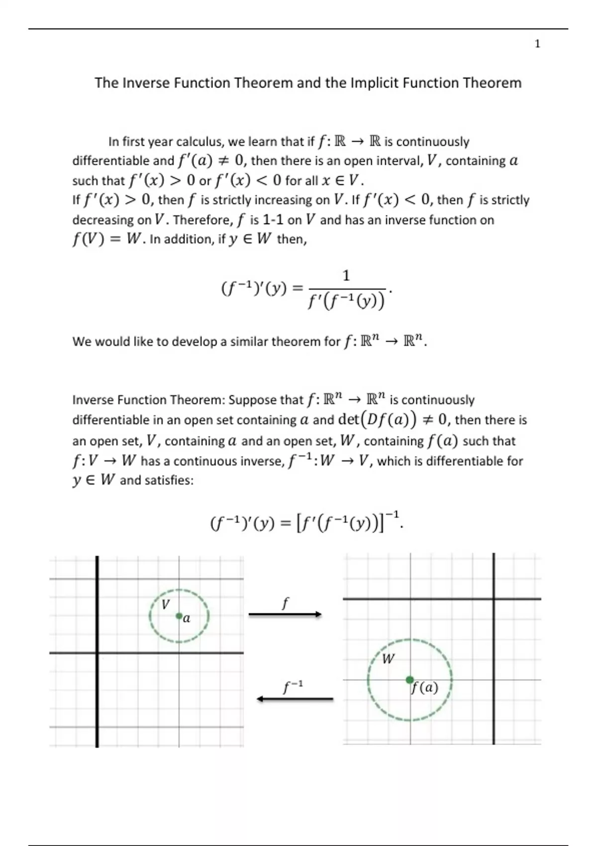 Analysis 2-The Inverse Function Theorem and the Implicit Function-Theorem, guaranteed and ...