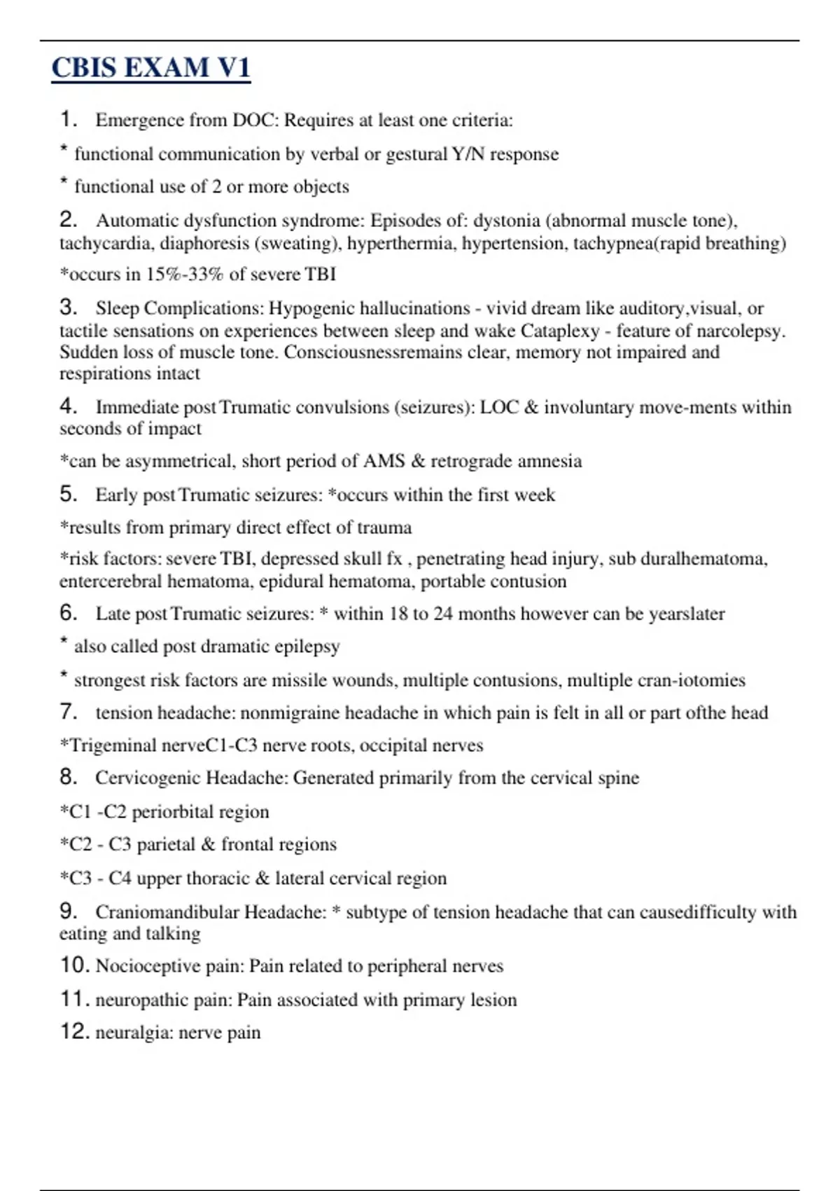 CBIS EXAM V1 2024/2025 | QUESTIONS WITH 100% VERIFIED ANSWERS AND COMPREHENSIVE RATIONALES ...