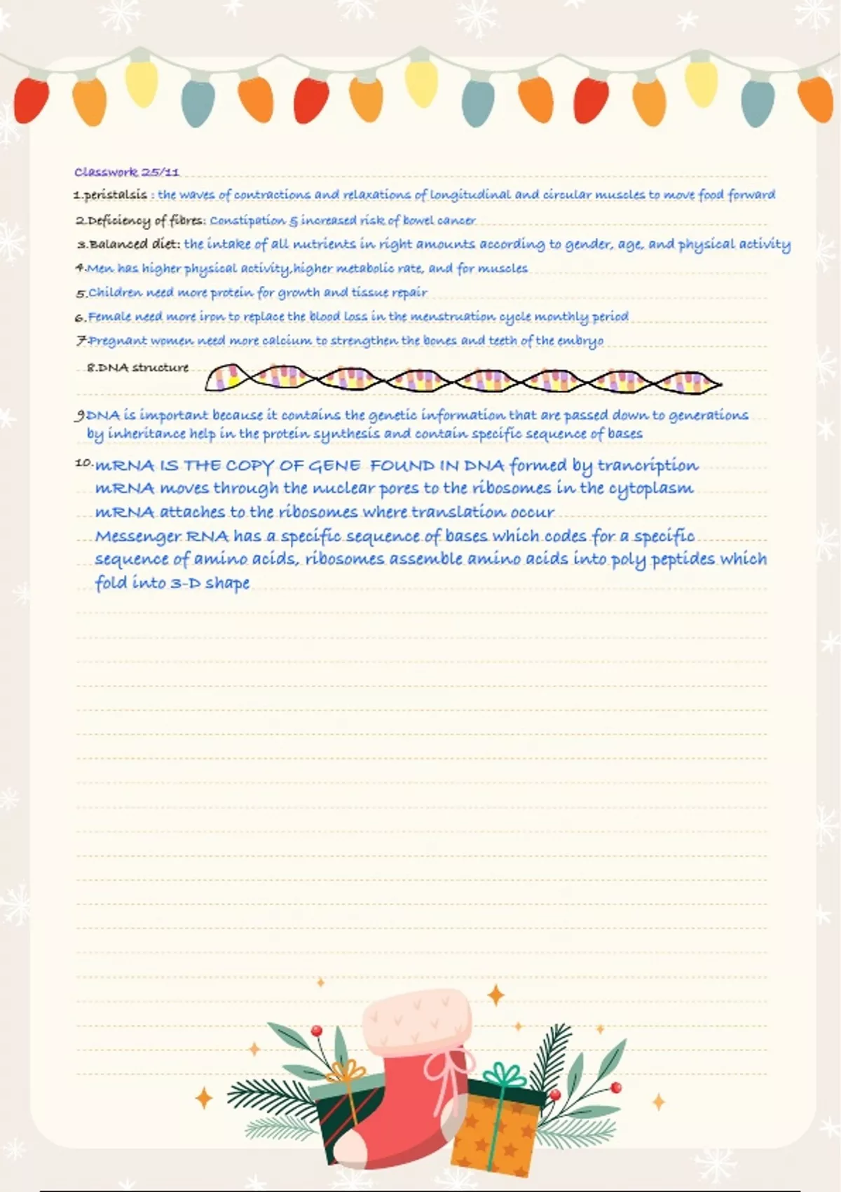 Summary Balanced Diet And Protein Synthesis In 0610 Cambridge Igcse
