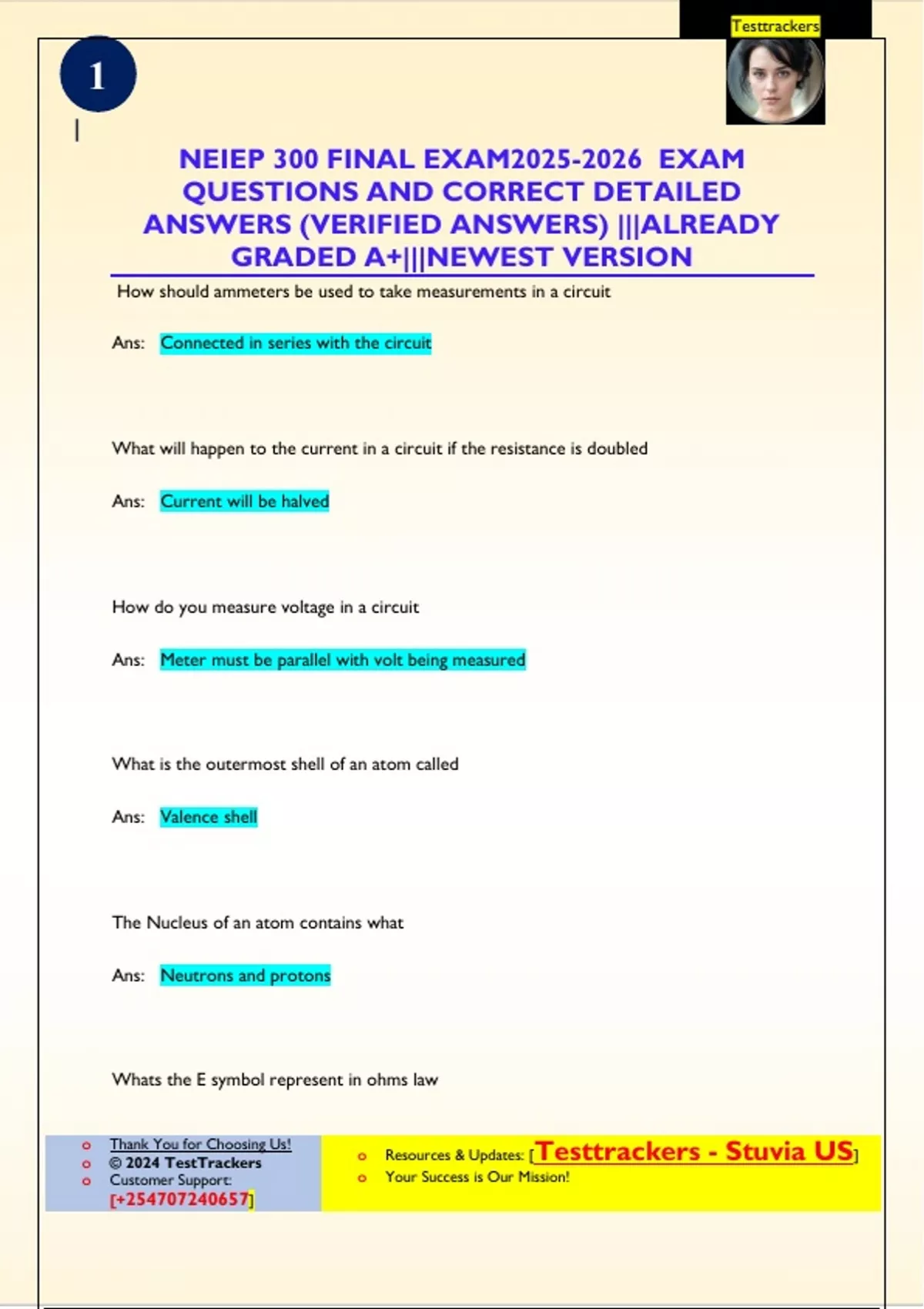 NEIEP 300 FINAL EXAM EXAM QUESTIONS AND CORRECT DETAILED ANSWERS (VERIFIED ANSWERS) |||ALREADY ...
