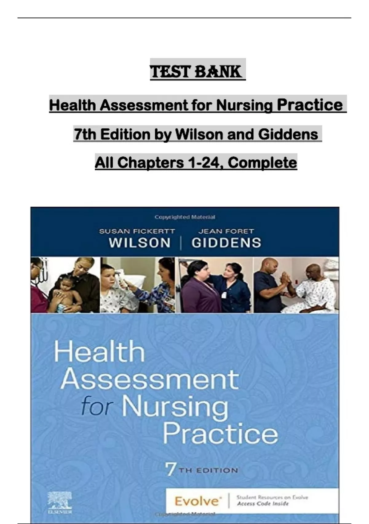 Test Bank for Health Assessment for Nursing Practice 7th Edition by ...