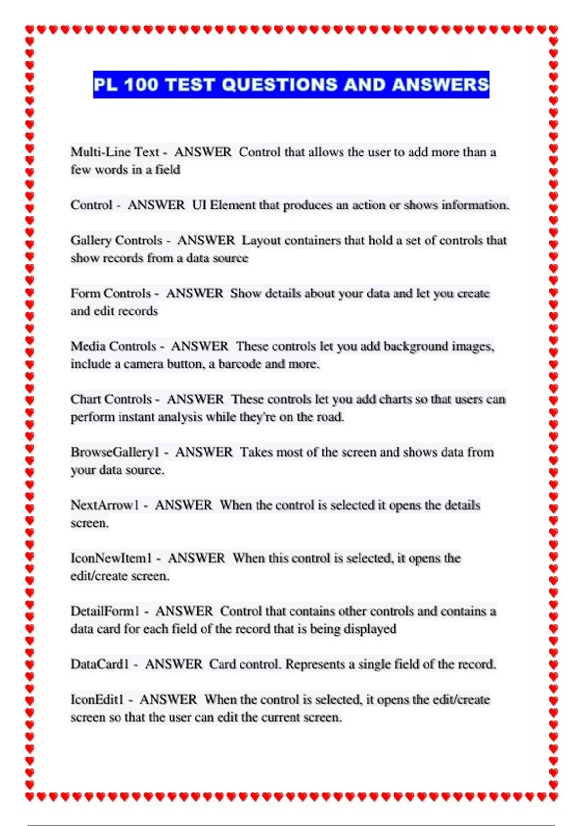 PL 100 TEST QUESTIONS AND ANSWERS - PL 100 - Stuvia US