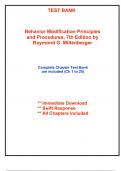 Test Bank for Behavior Modification Principles and Procedures, 7th ...