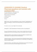 CORPORAL'S COURSE (Tactical Planning) questions and answers with ...