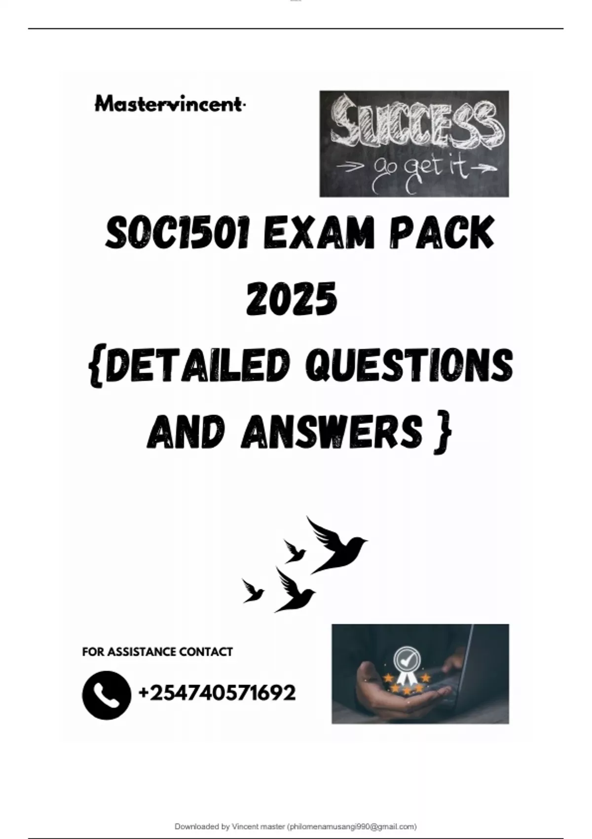 SOC1501 EXAM PACK 2025 {DETAILED QUESTIONS AND ANSWERS } - SOC1501 ...