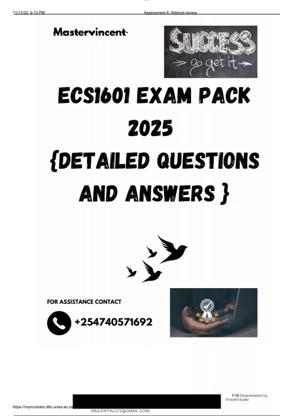 ECS1601 EXAM PACK 2025 {DETAILED QUESTIONS AND ANSWERS } - Economics IB ...