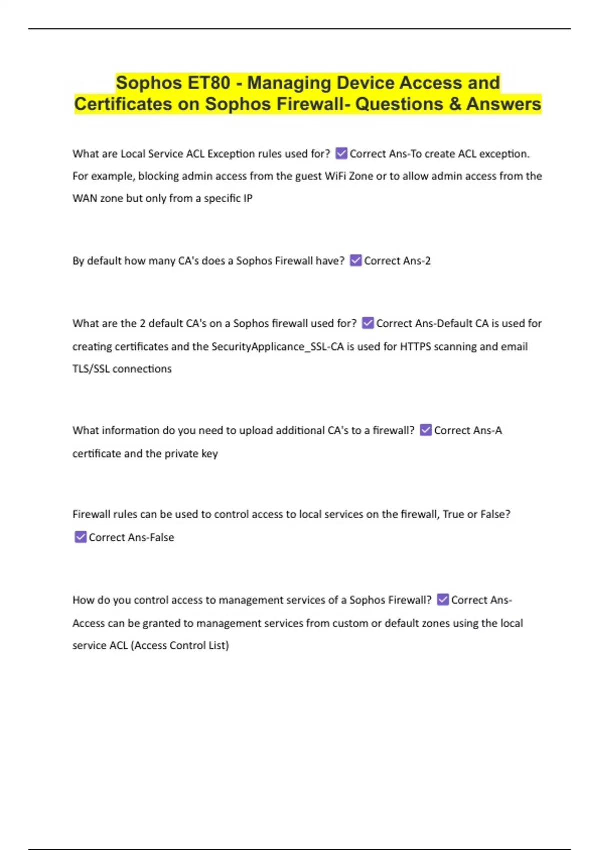 Sophos ET80 - Managing Device Access and Certificates on Sophos ...