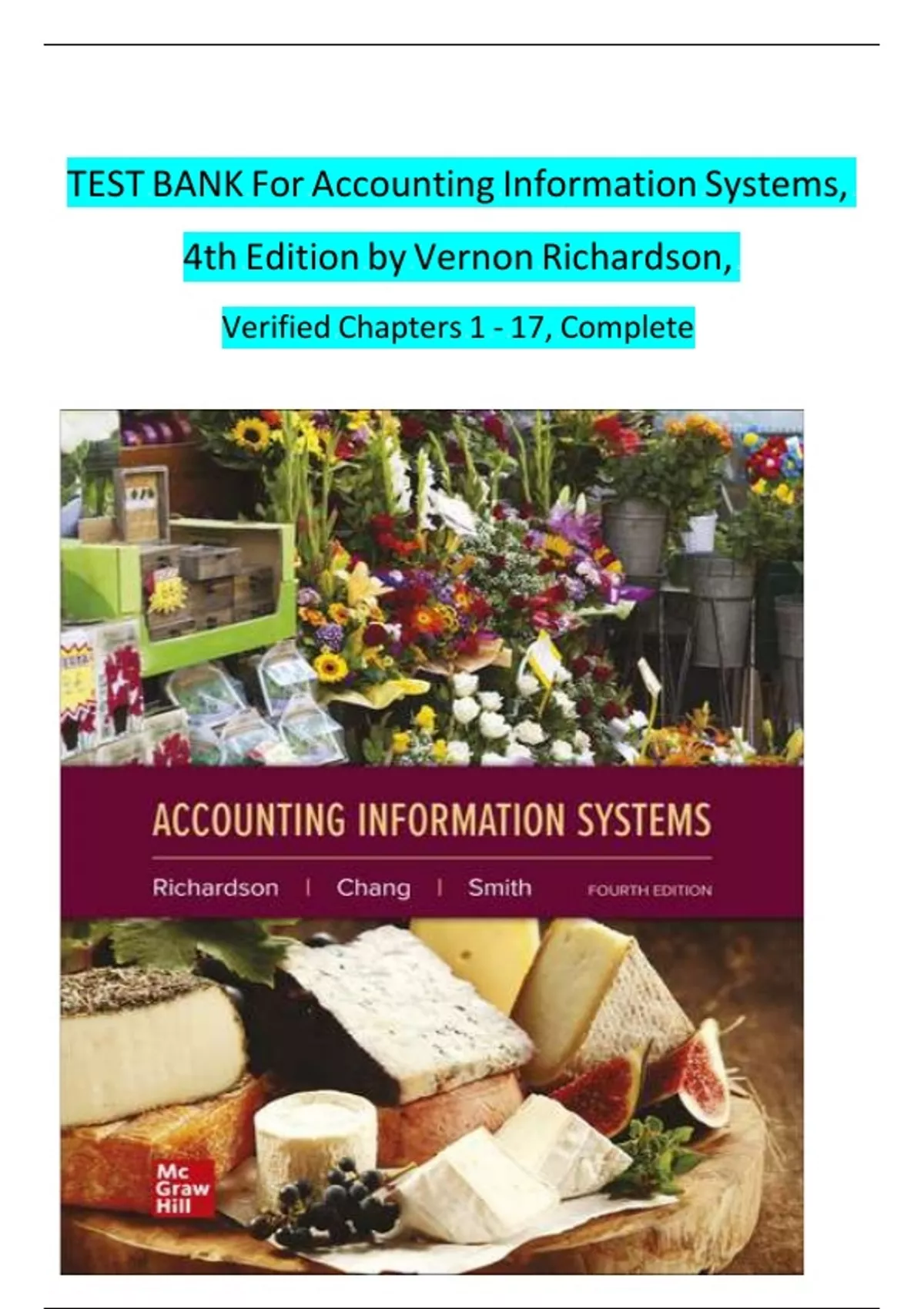 TEST BANK For Accounting Information Systems 4th Edition by Vernon ...