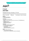 AQA A-level HISTORY 7042/1C Component 1C The Tudors: England, Version ...