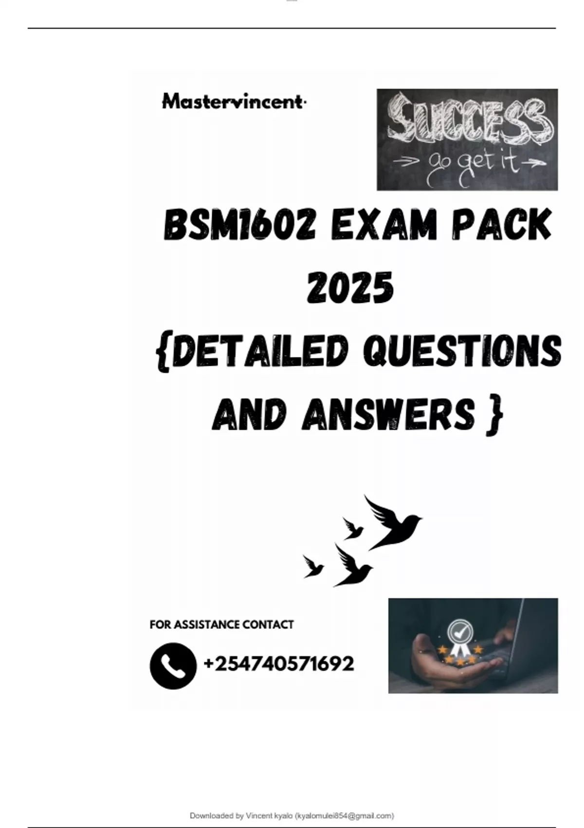 BSM1602 EXAM PACK 2025 {DETAILED QUESTIONS AND ANSWERS } - BSM1602 ...
