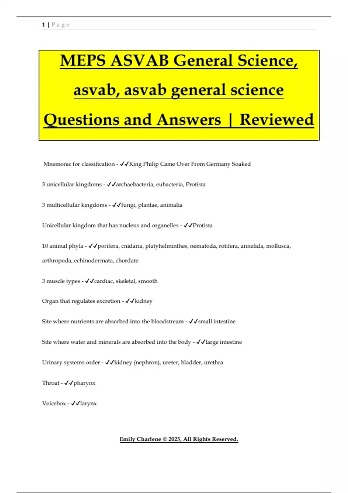 MEPS ASVAB General Science, asvab, asvab general science Questions and ...