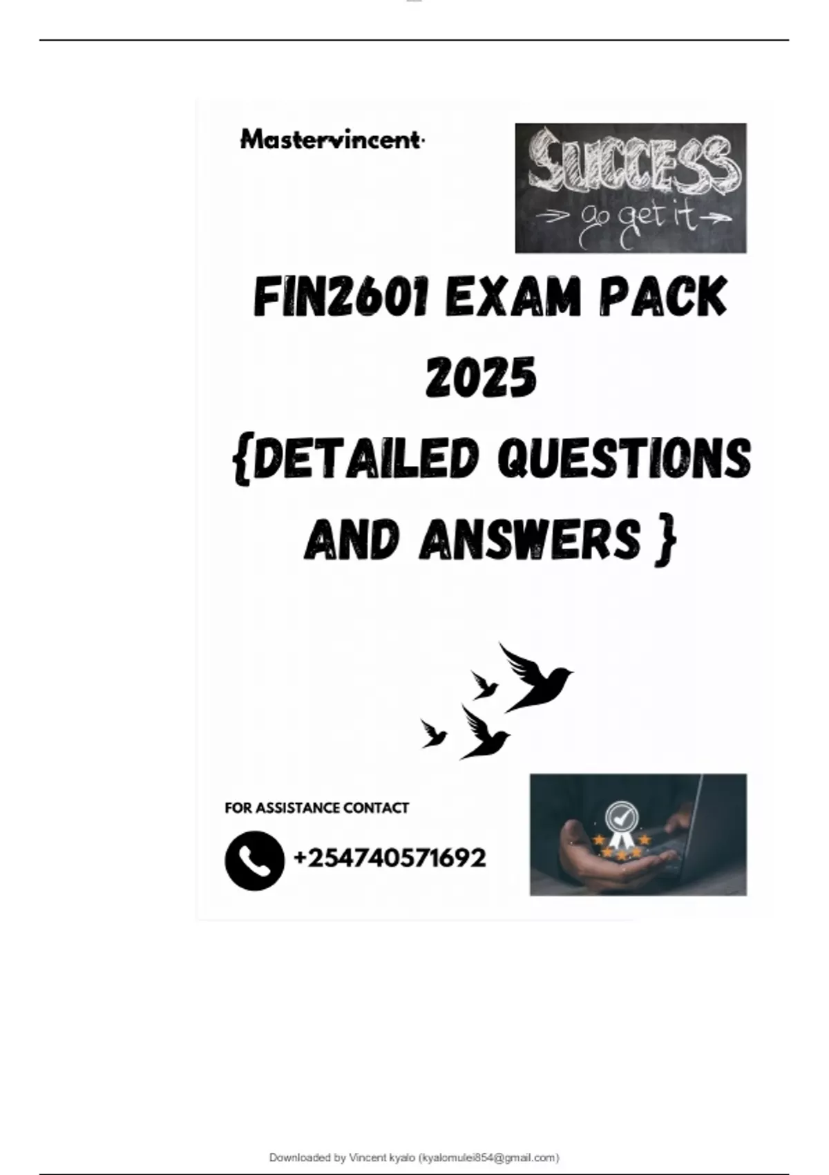 FIN2601 EXAM PACK 2025 {DETAILED QUESTIONS AND ANSWERS } - Financial ...