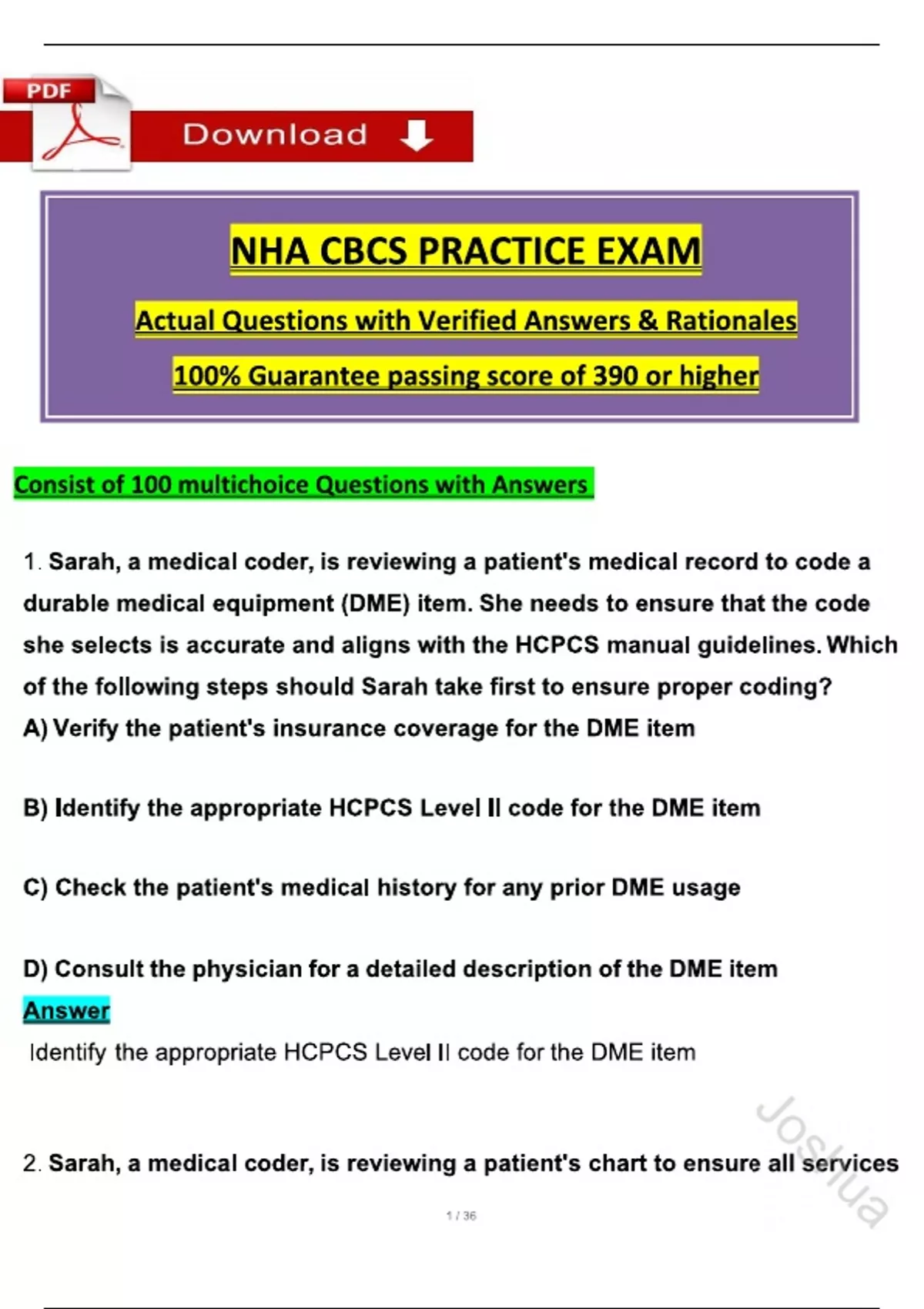 NHA CBCS Practice Tests: ALL IN ONE (2025 / 2026) 300+ Questions with ...