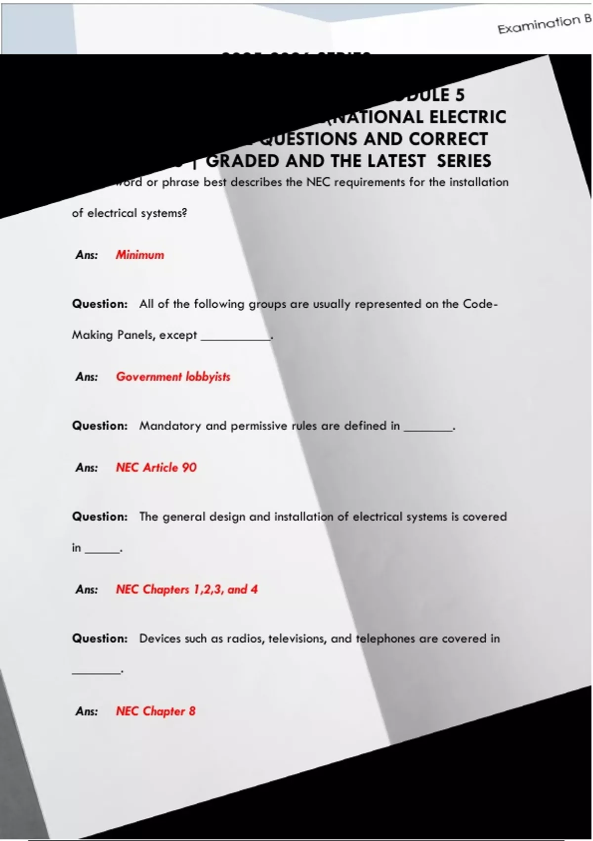 SERIES NCCER ELECTRICAL LEVEL 1 - MODULE 5 INTRODUCTION TO THE NEC(NATIONAL ELECTRIC CODE ...