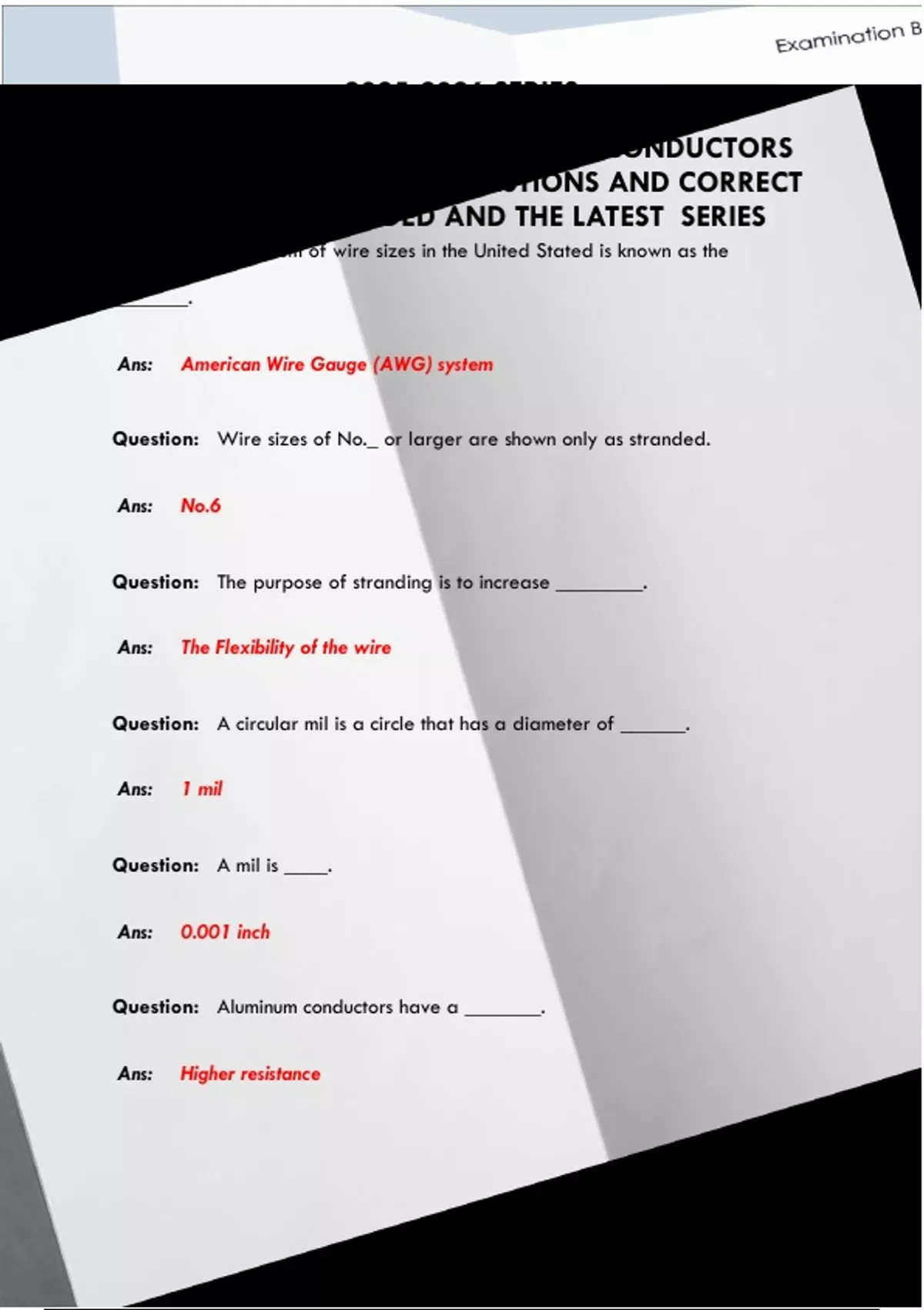 SERIES NCCER ELECTRICAL LV 1 MODULE 9 CONDUCTORS AND CABLES COMPLETE ...