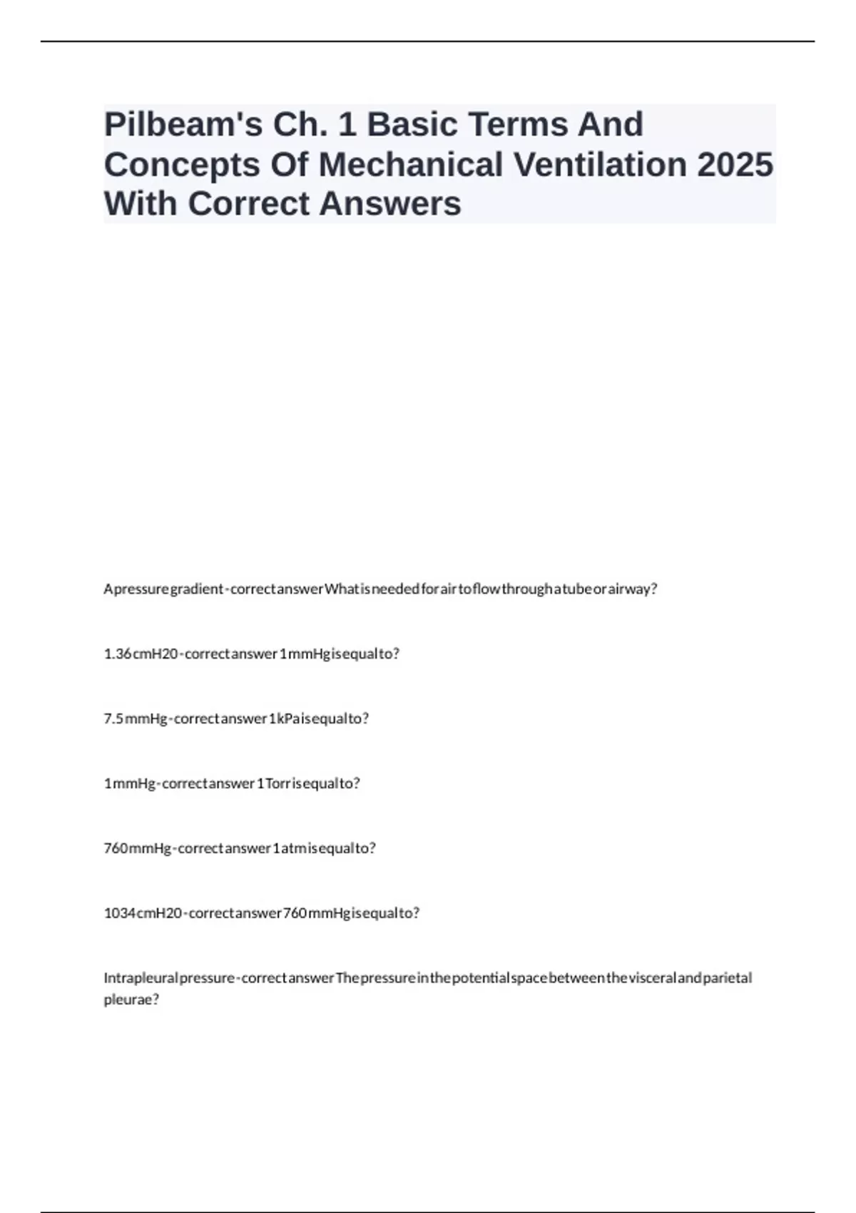 Pilbeam-s Ch. 1 Basic Terms And Concepts Of Mechanical Ventilation 2025 ...