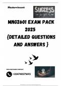 MNG2601 EXAM PACK 2025 {DETAILED QUESTIONS AND ANSWERS } - General ...