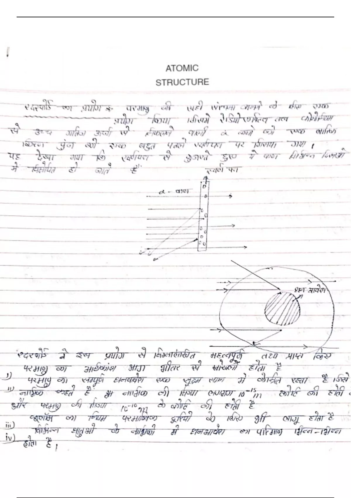 Class12 physics topper notes atomic structure - Science - Stuvia US