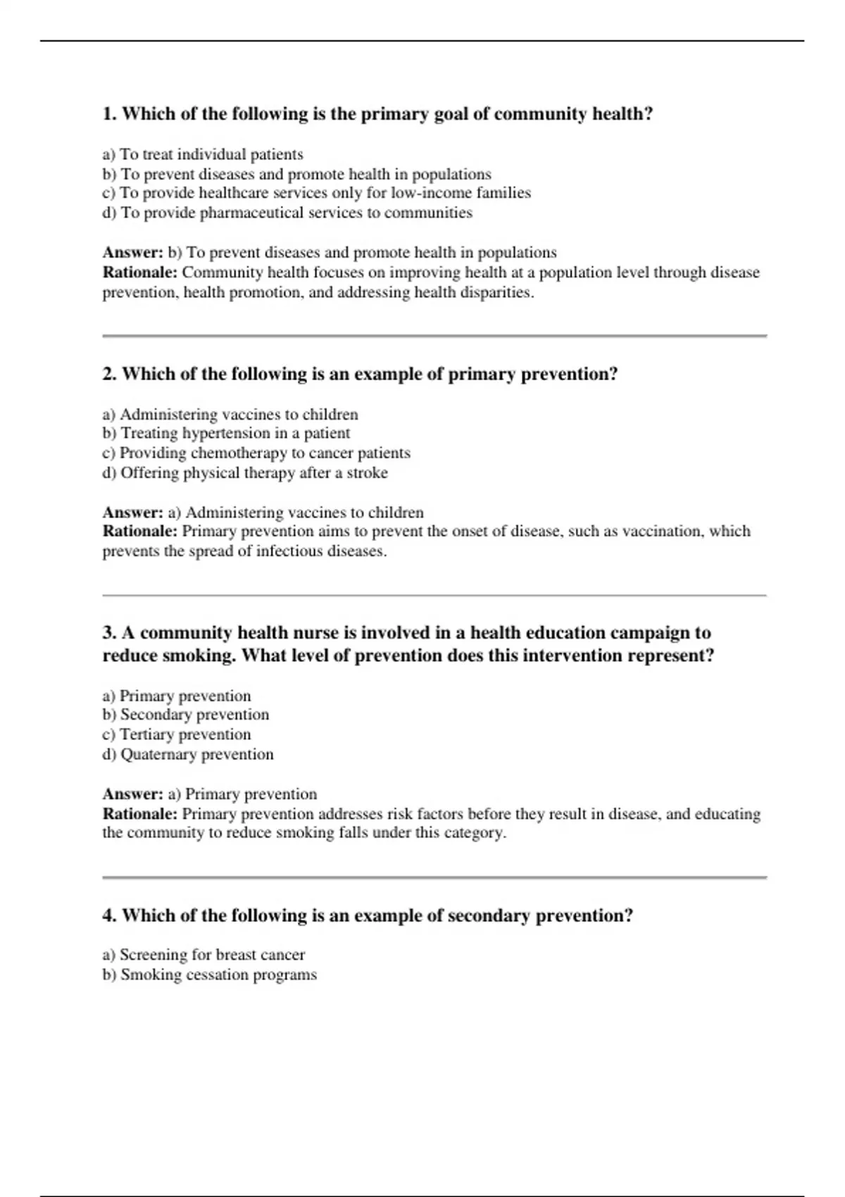 ATI Community Health Proctored Retake Exam Questions & Answers (2025 ...