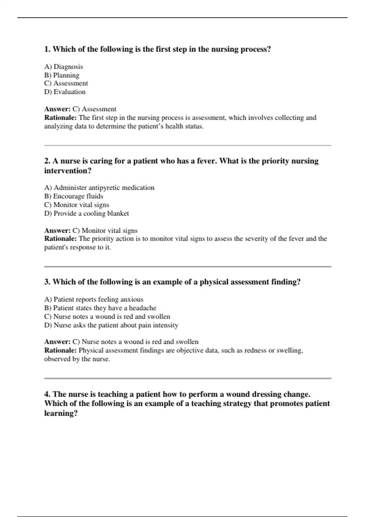 ATI Fundamentals Exam 2025 Retake with Verified Answers and Pass ...
