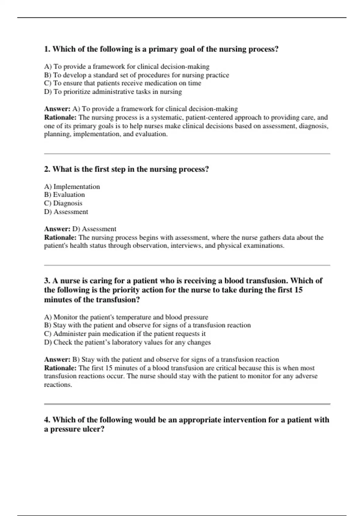 ATI Fundamentals Proctored Exam Retake 2025/2024 with Verified Answers ...