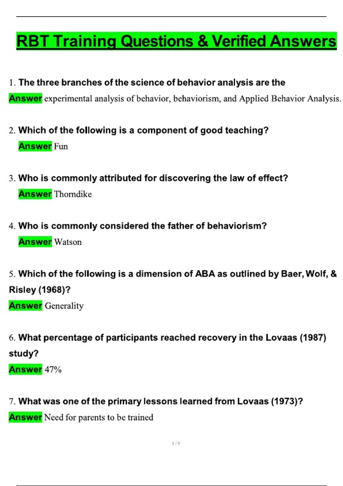 RBT Practice Exam Latest (2025 / 2026) Expected Questions and Revised ...