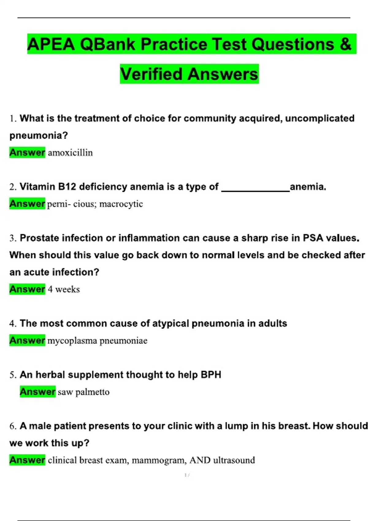 2025 APEA QBank Practice Test (2025 / 2026) Expected Questions and ...