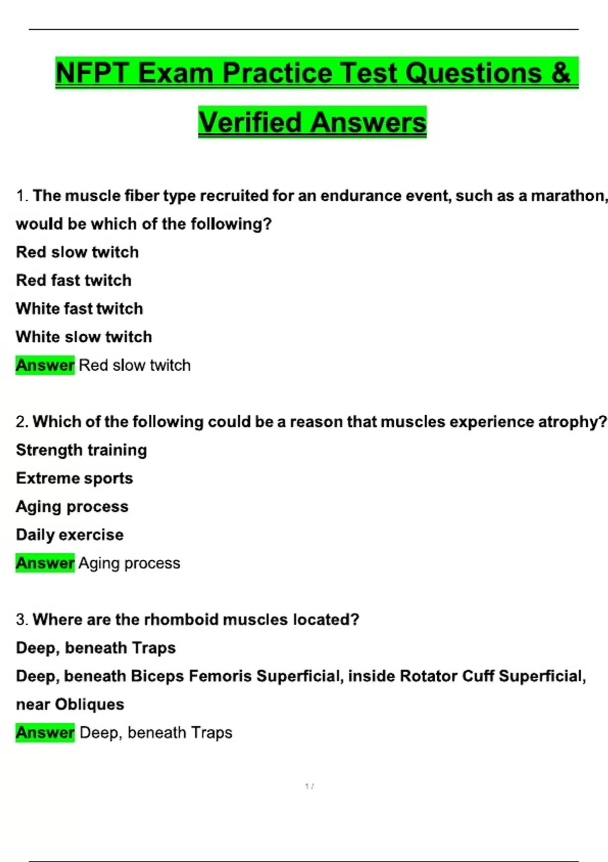 NFPT Exam 2025 Practice Test Actual Latest Questions & Verified Answers ...