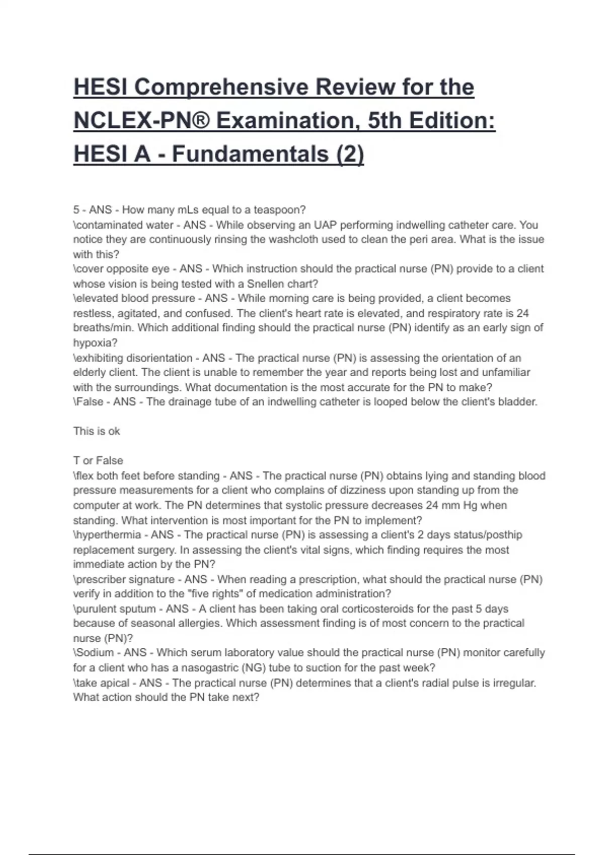 HESI Comprehensive Review for the NCLEX-PN® Examination, 5th Edition ...