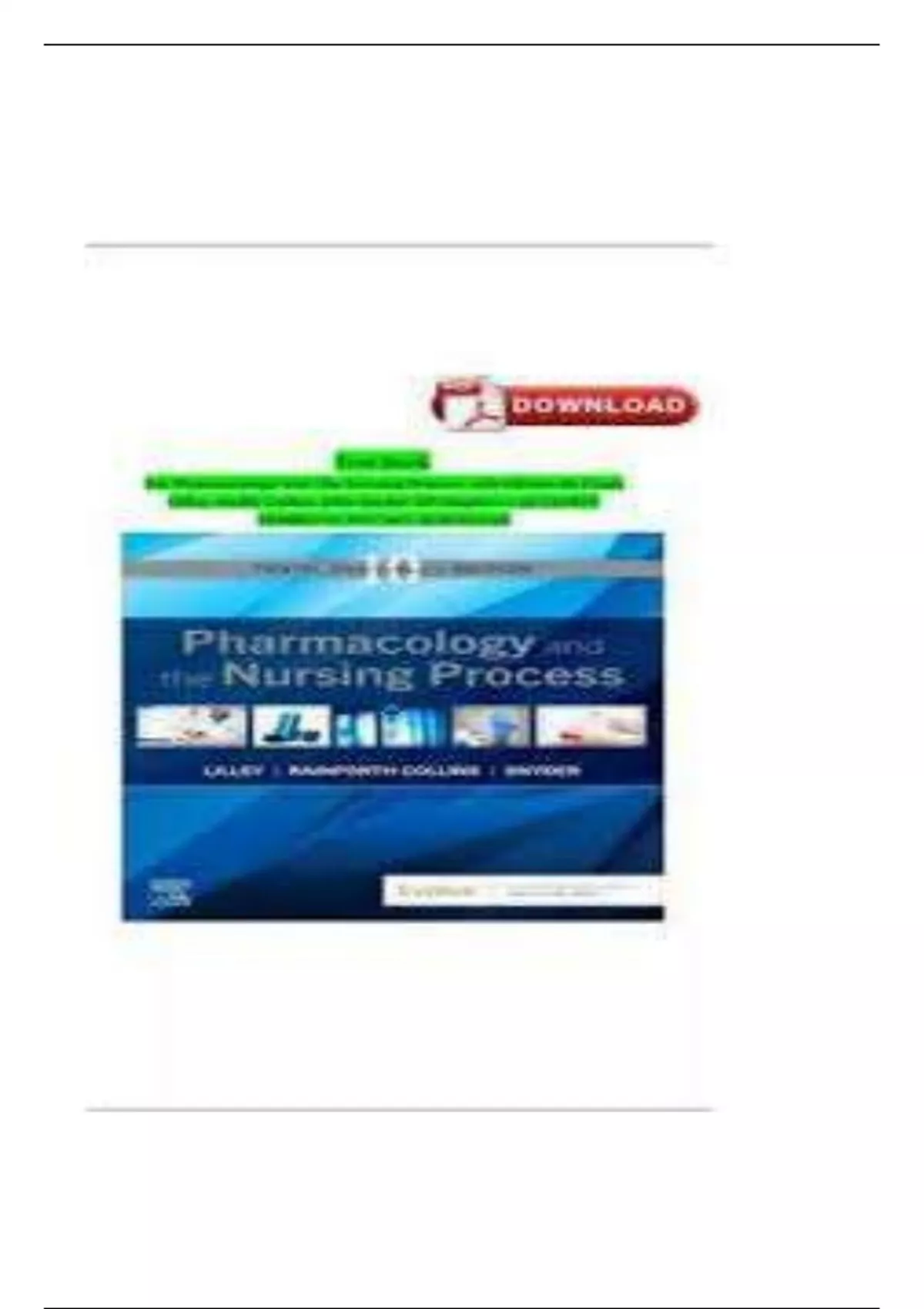 Test Bank for Pharmacology and the Nursing Process 10th Edition By ...