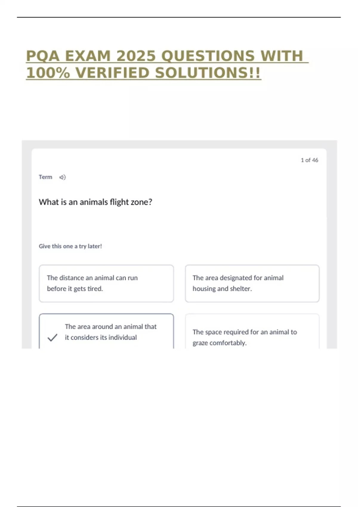 PQA EXAM 2025 QUESTIONS WITH 100% VERIFIED SOLUTIONS!! - PQA - Stuvia US