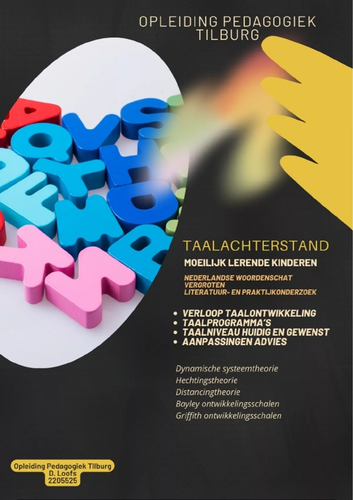 Voorbeeld scriptie Pedagogiek - taalontwikkeling moeilijk lerende ...