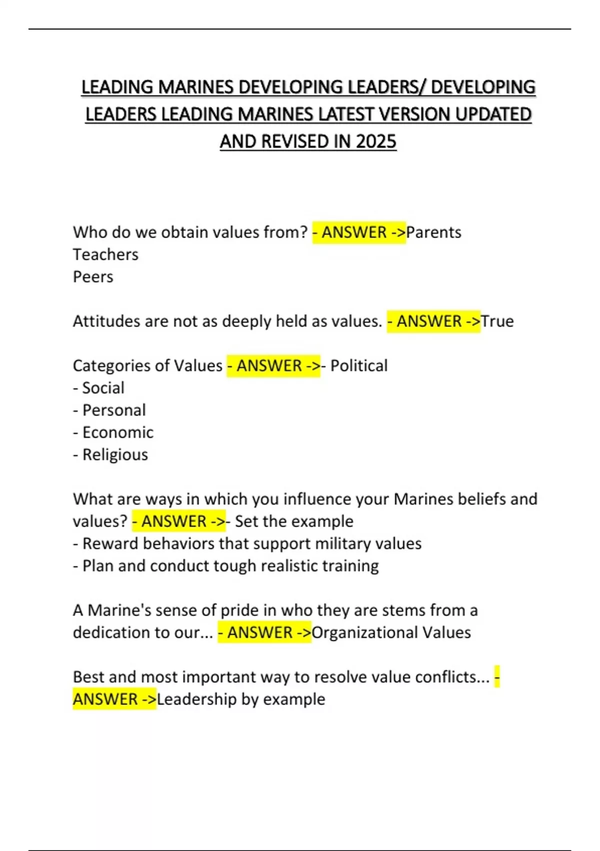 LEADERSHIP TOOLS /LEADING MARINES LEADERSHIP TOOLS LATEST VERSION ...