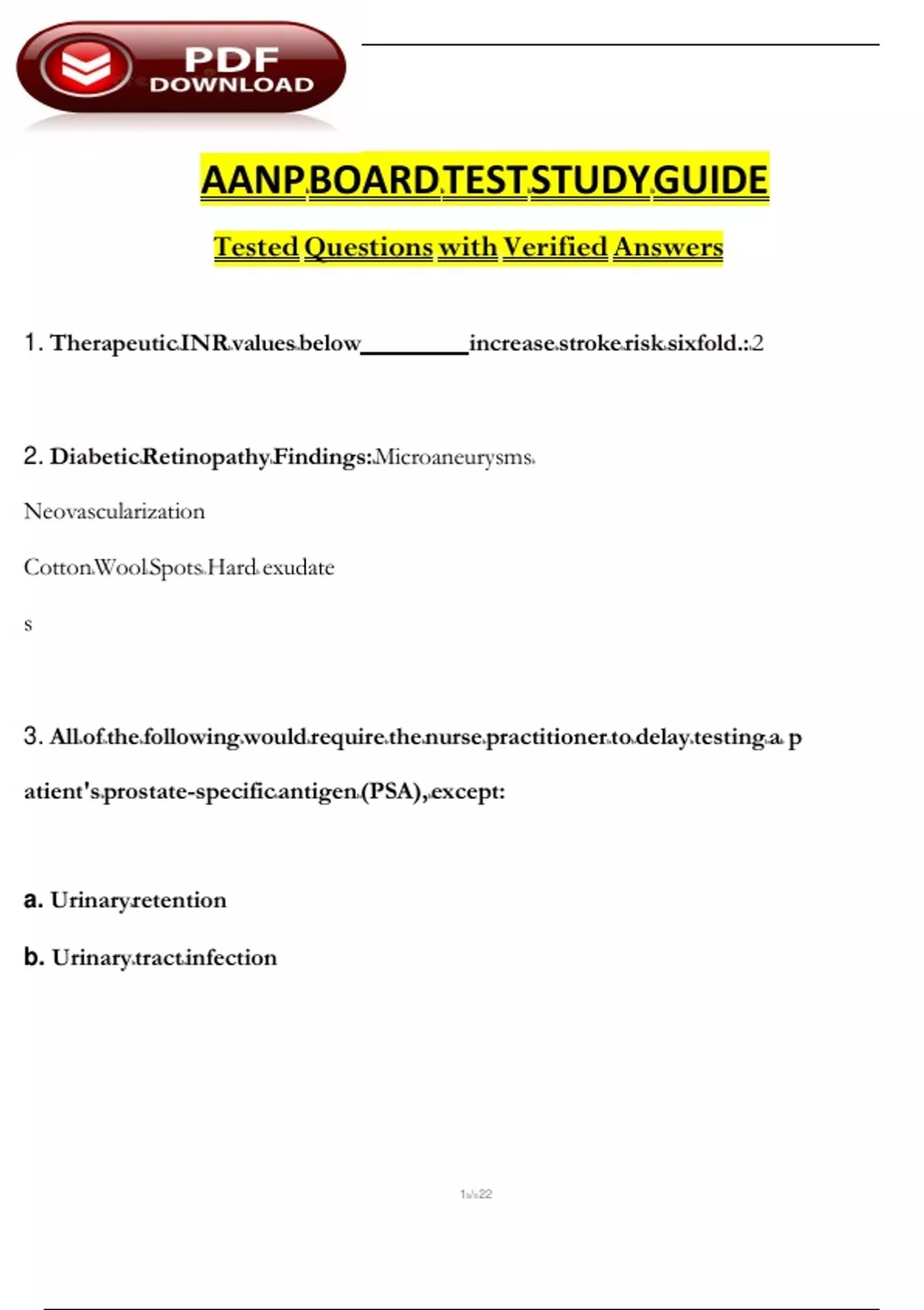 AANP Board Exam tested questions (latest 2025 / 2026) with verified ...