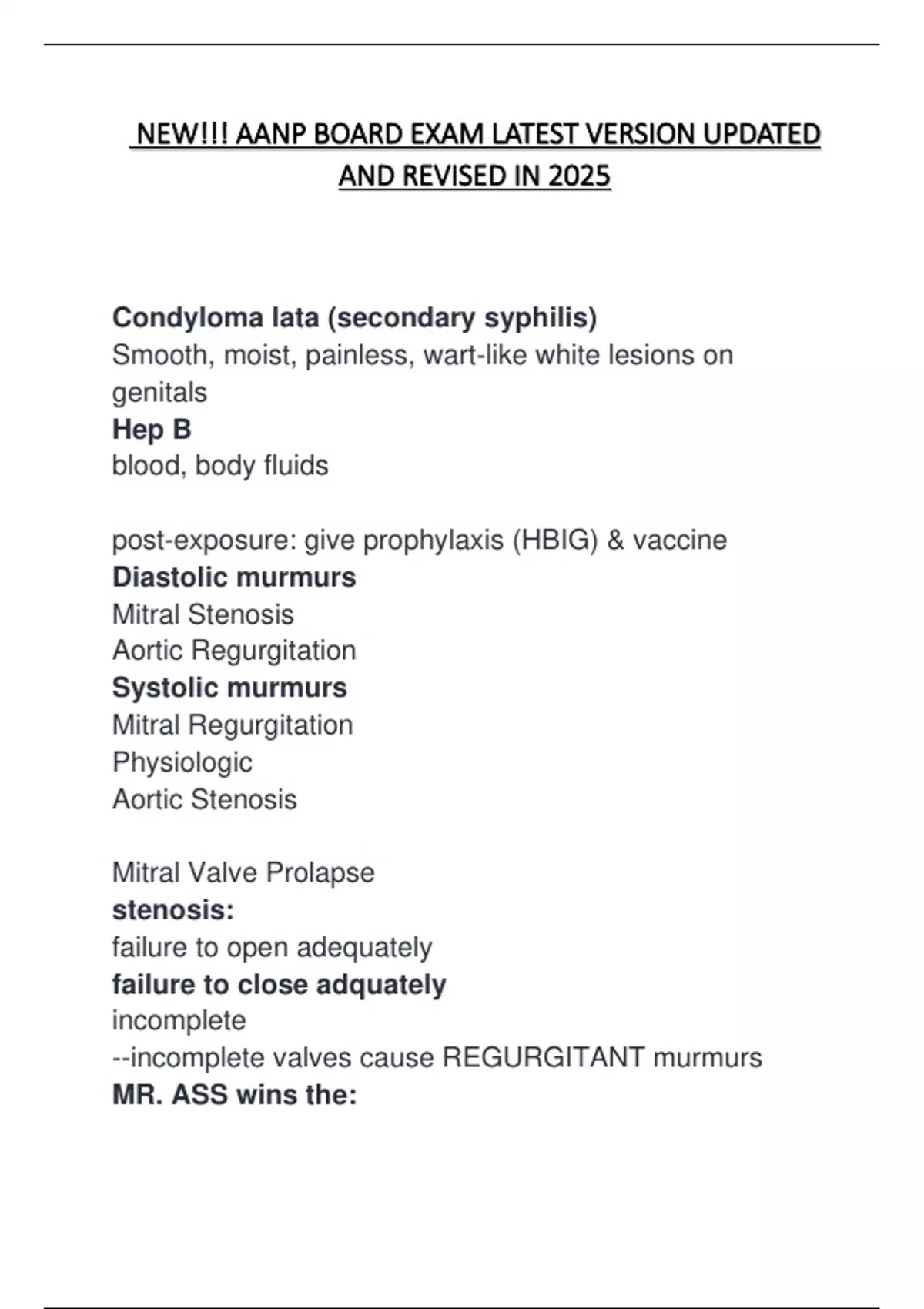 AANP BOARD EXAM LATEST VERSION UPDATED AND REVISED IN 2025 - AANP BOARD ...