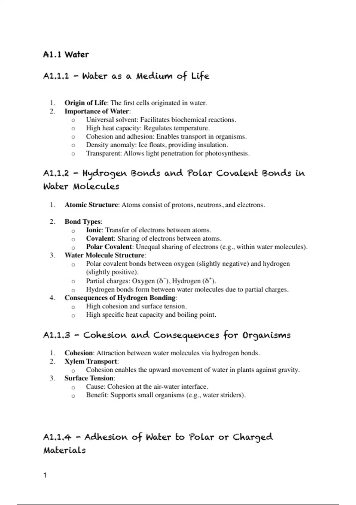 Summary IB Biology notes for 2025 - Biology - Stuvia US