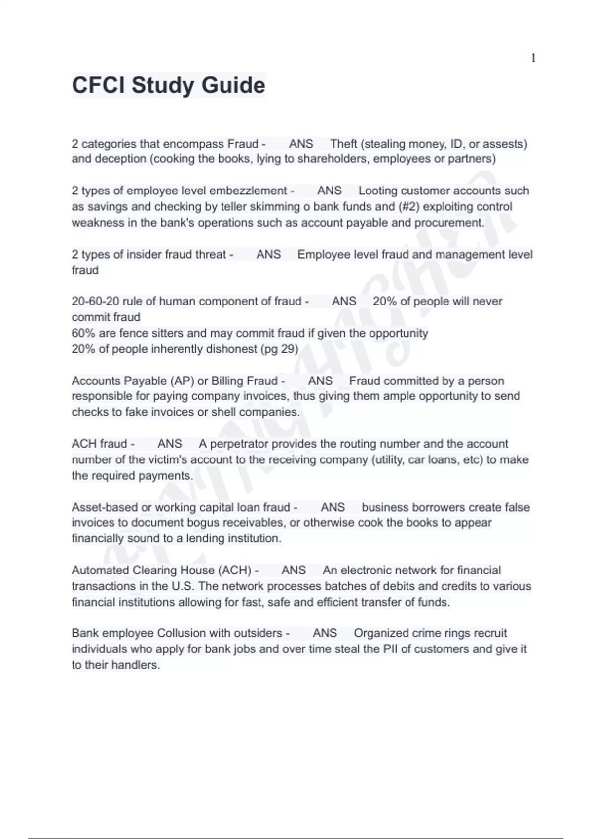 CFCI Study Guide QUESTIONS & ANSWERS 2025 ( A+ GRADED 100% VERIFIED) - CFCI-certified financial ...