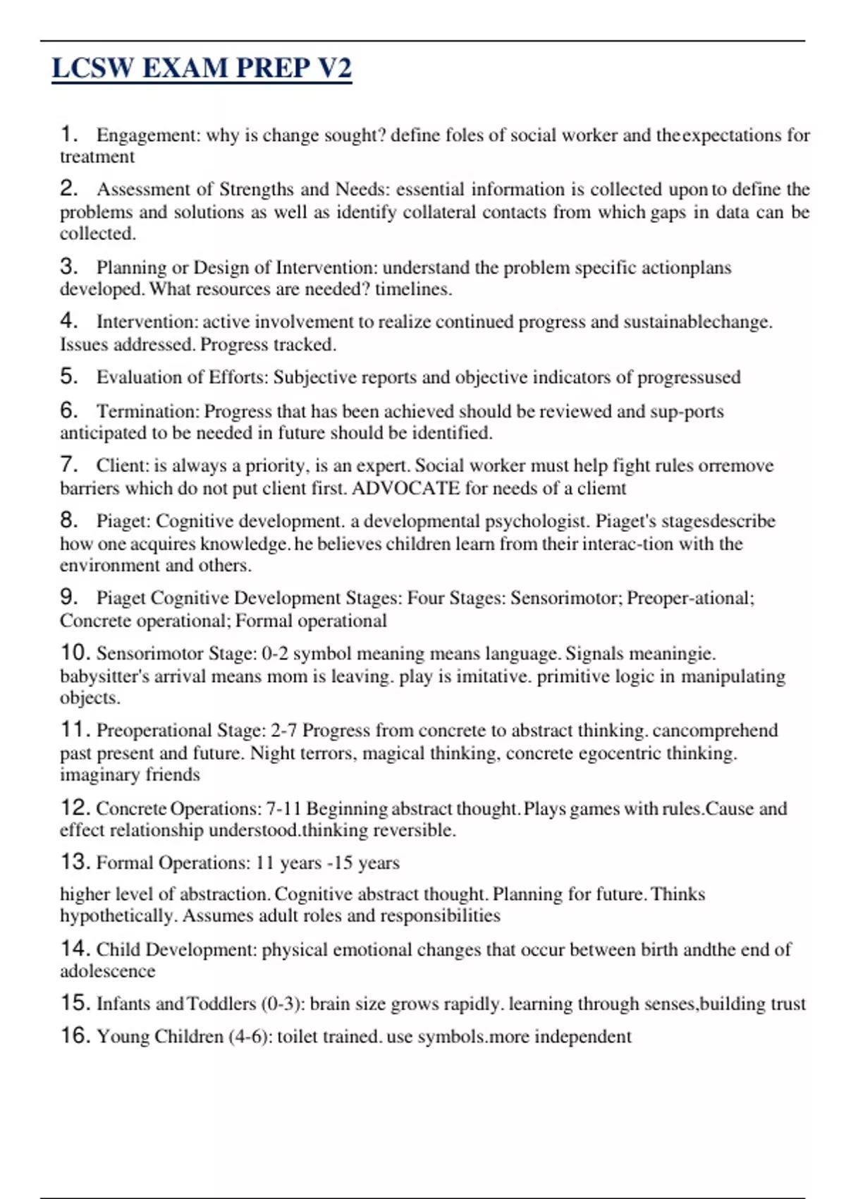 LCSW EXAM PREP V2 2024/2025 | QUESTIONS WITH 100% VERIFIED ANSWERS AND COMPREHENSIVE RATIONALES ...