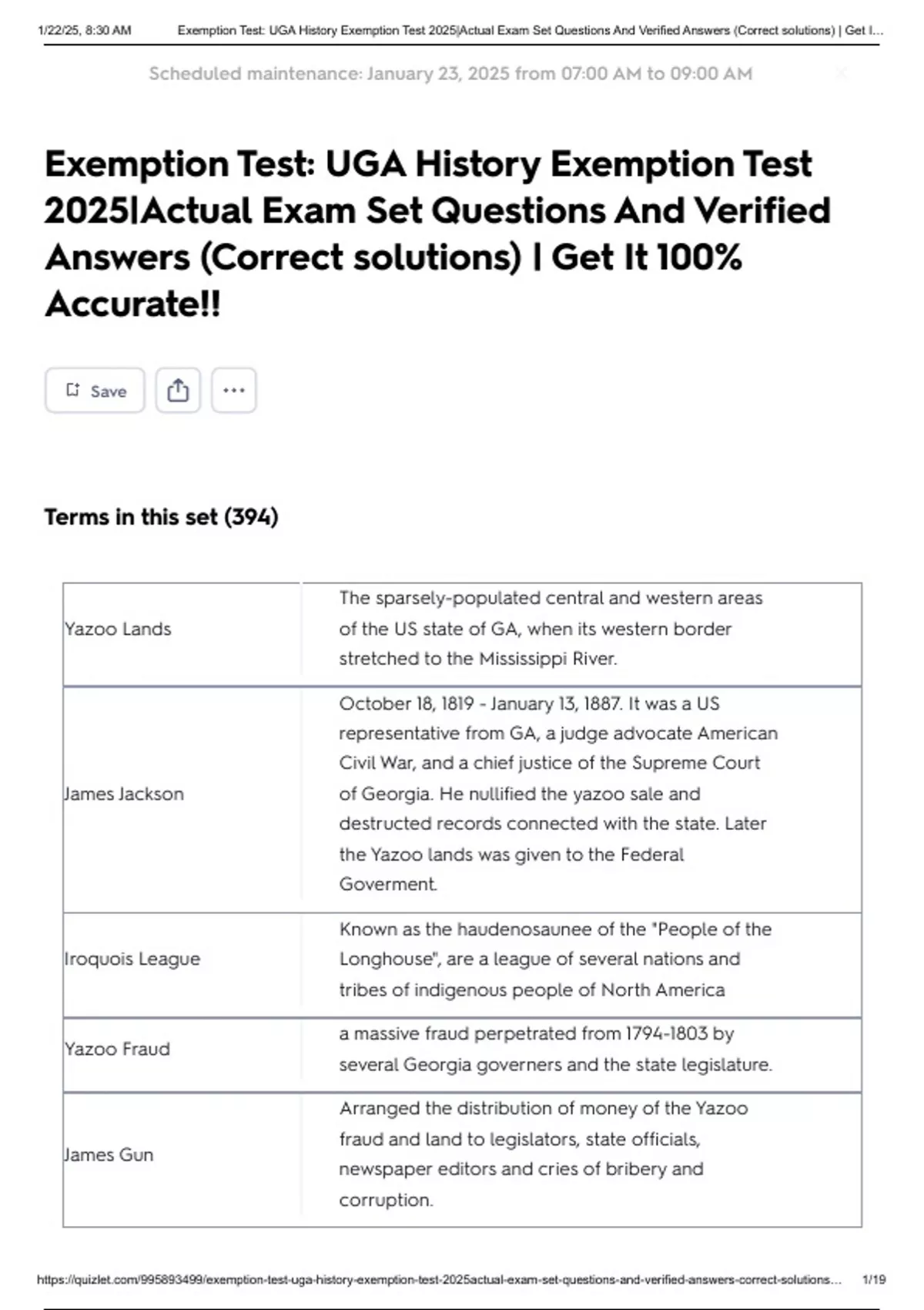 Exemption Test: UGA History Exemption Test 2025|Actual Exam Set ...