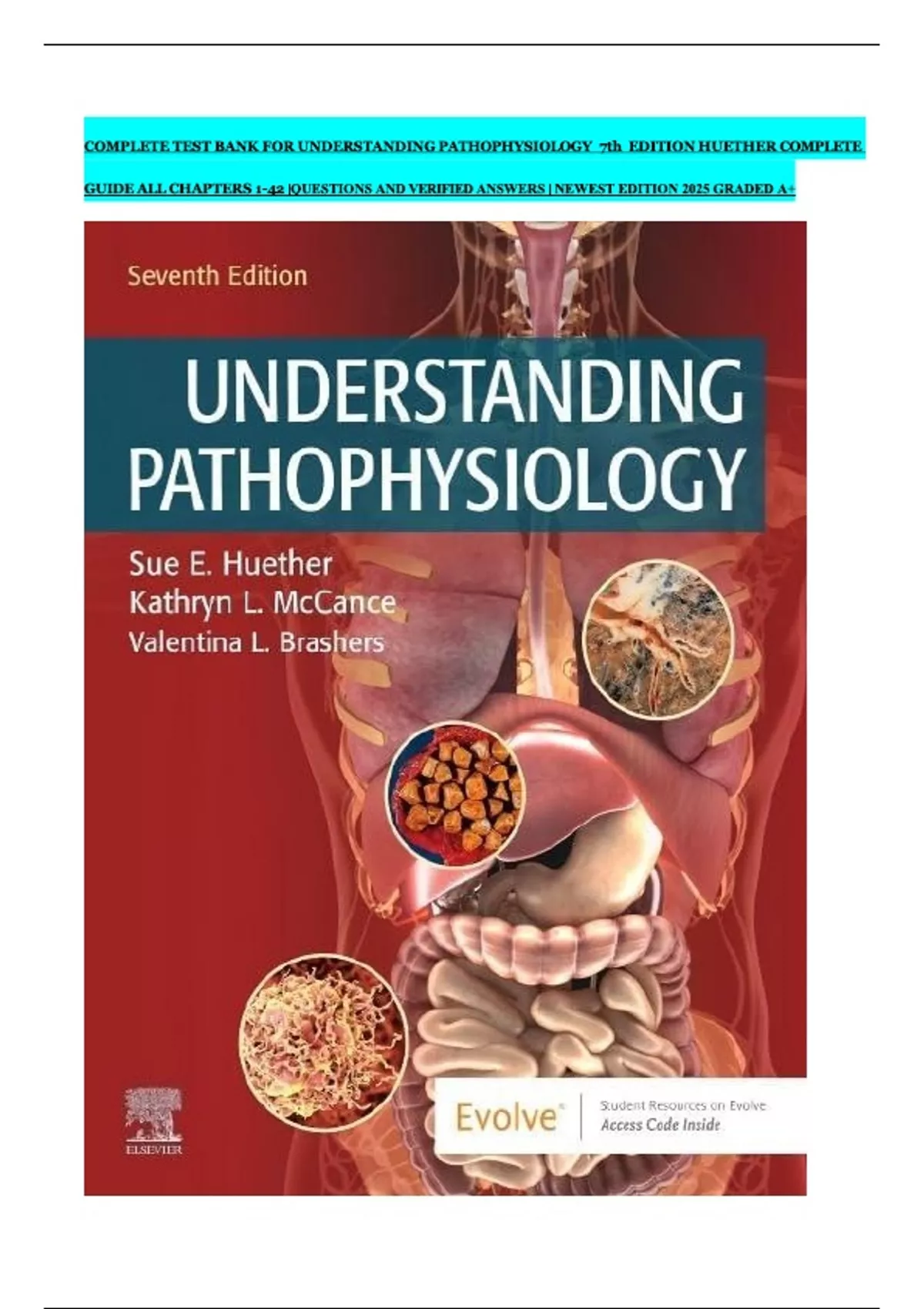 COMPLETE TEST BANK FOR UNDERSTANDING PATHOPHYSIOLOGY 7th EDITION ...
